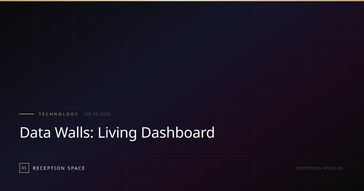 Data Walls: Living Dashboard | Reception Space